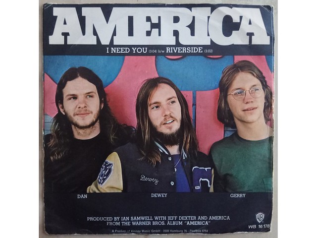 America ‎– I Need You