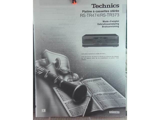 TECHNICS RS-TR474/RS-TR373 - U P U T S T V O