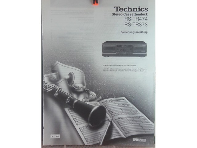 TECHNICS RS-TR474/RS-TR373 - U P U T S T V O