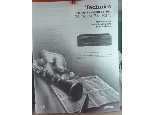 TECHNICS RS-TR474/RS-TR373 - U P U T S T V O