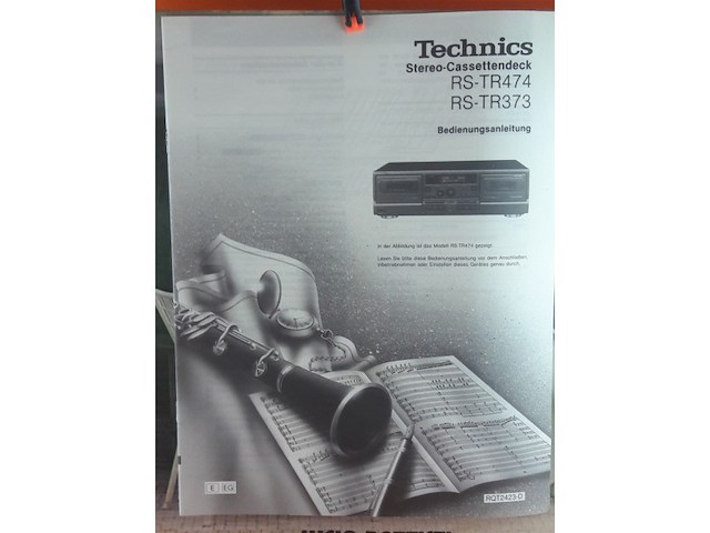 TECHNICS RS-TR474/RS-TR373 - U P U T S T V O