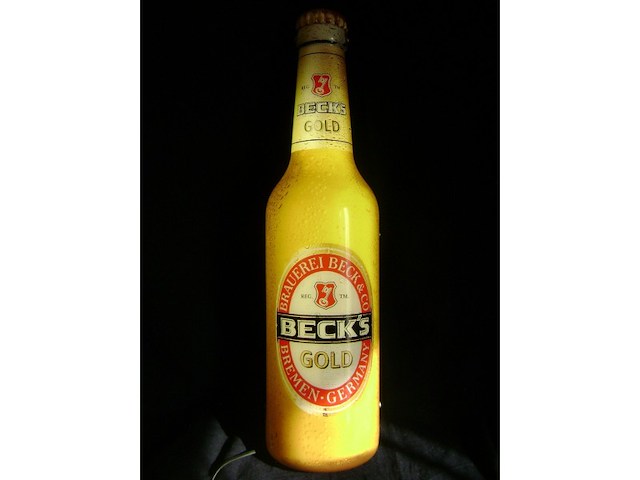 Reklama svetleca Becks Gold