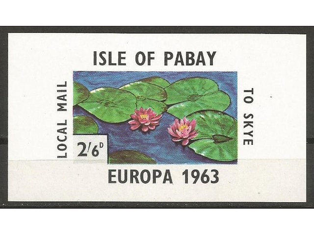 Ostrvo Pabey,Europa CEPT 1963.,blok,čisto