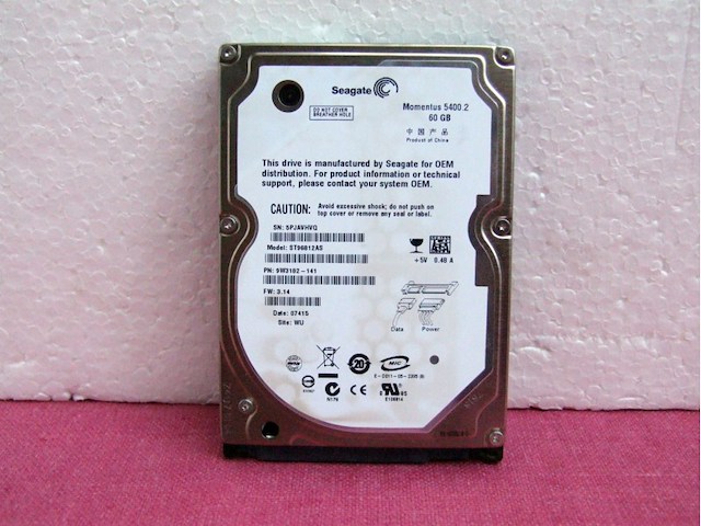 Seagate 60GB SATA iz PS3 konzole + GARANCIJA!