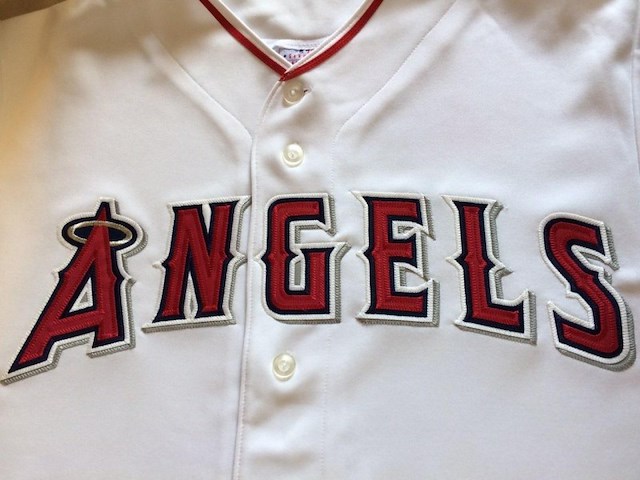 MLB  (LOS ANGELES)ANGELS muski  dres- duks L