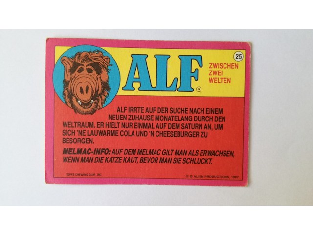 Alf kartice 2 kom