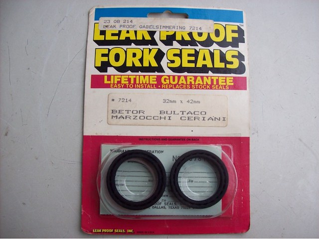 Leak Proof Fork Seals - 7214(32 mm x 42 mm) U.S.A