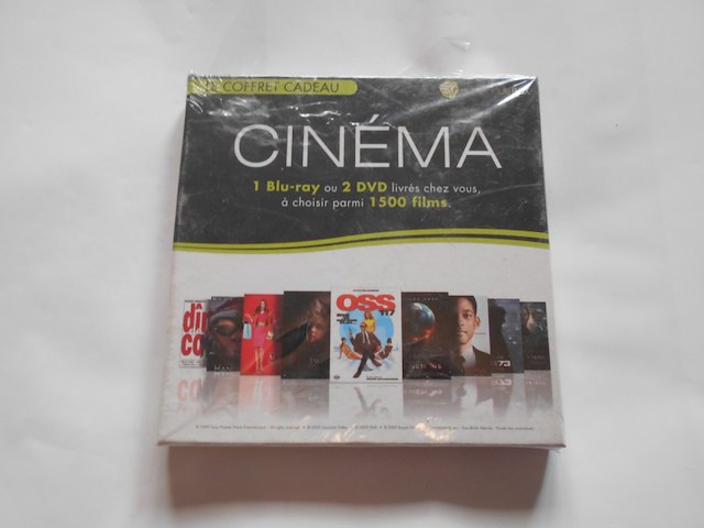 Cinema numericlub box, 1 blu ray ili  2 dvd