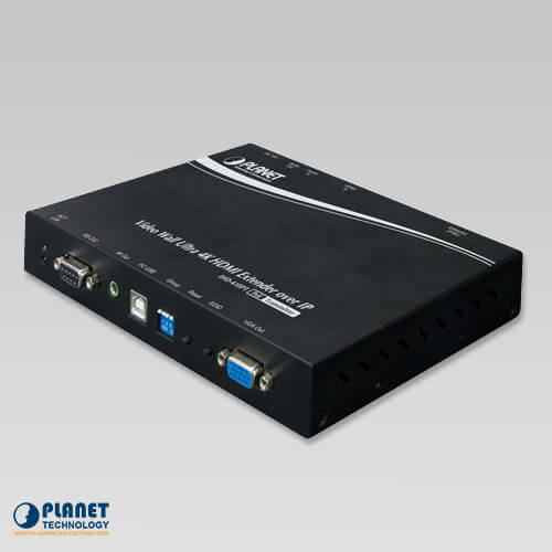 HDMI/USB Video Wall na IP Extender - predajnik, 4K Ultra-HD/HDCP, HDMI 1.4a, 16 kanala (DIP svič), prenosi i IR daljinsku kontrolu, EDID podrška za više prijemnika i kaskadnu vezu predajnika, PoE+...