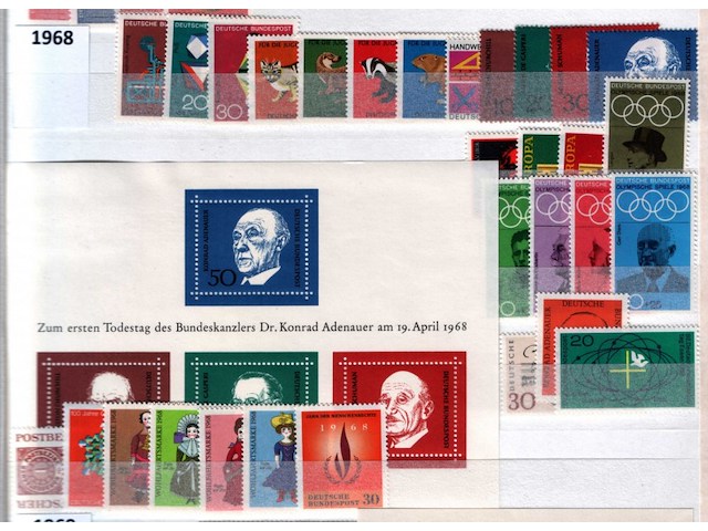 deutscheBR 1968 komp god(sa blokmarkama) **