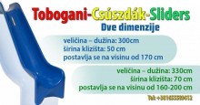 Prodaje tobogane u dve dimenzije