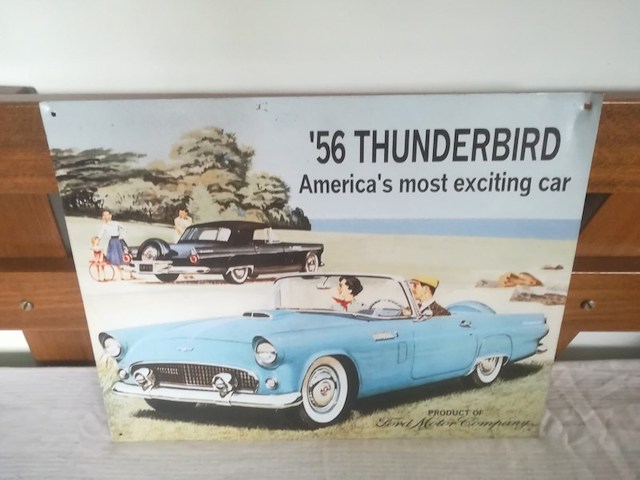 1956 Thunderbird Ford - America`s most exciting car