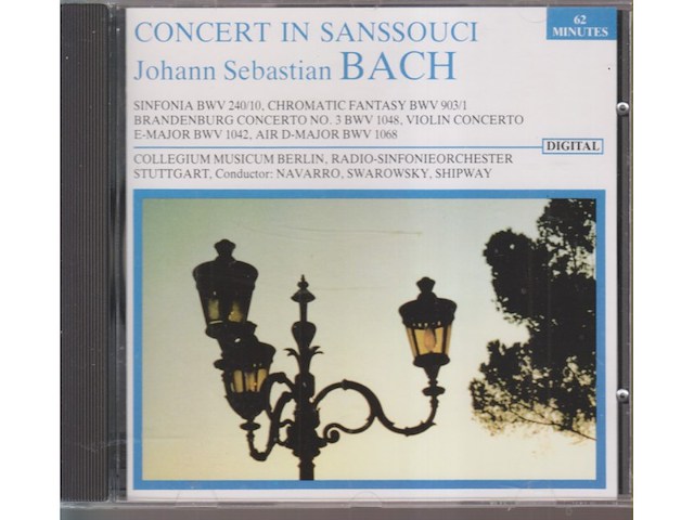 cd / Bach - CONCERT IN SANSSOUCI - ekstra !!!!!!!!!!