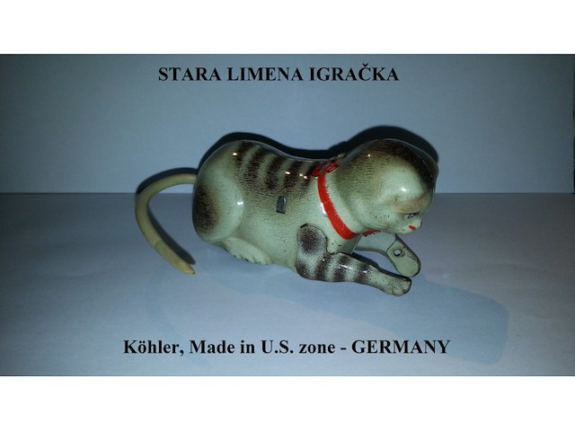 Stara limena igracka - Macka Kohler US Zone Germany