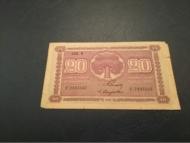 Finska 20 mark 1939