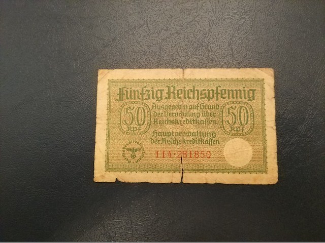 Nemacka 50 reichspfennig 1940-1945 Kukasti krst