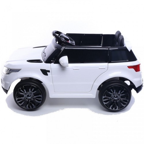 Dečiji auto na akumulator Land Rover Mini beli sa mekim gumama i kožnim sedištem