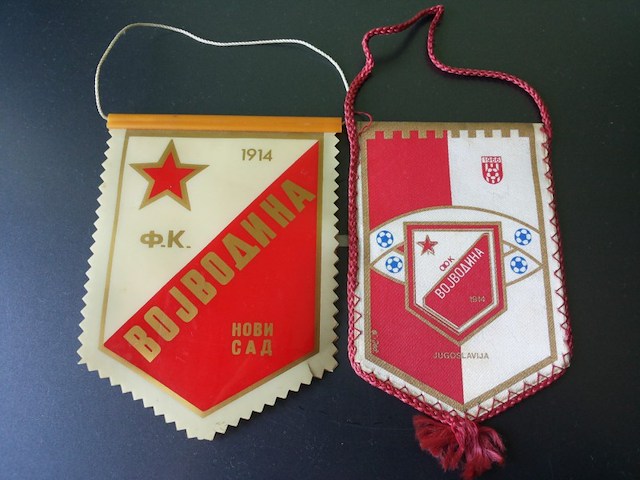 FK Vojvodina 1914 dve stare zastavice