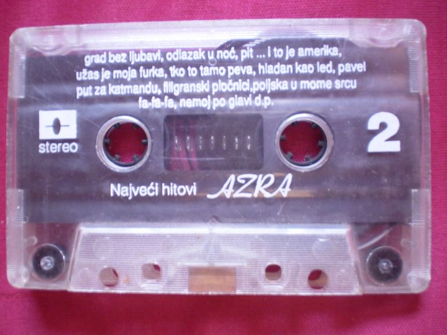 AZRA - NAJVEĆI HITOVI - kaseta