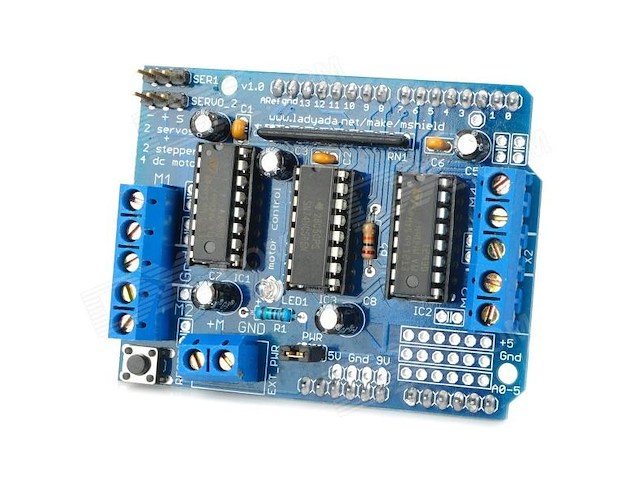Arduino motor kontroler shield L293D