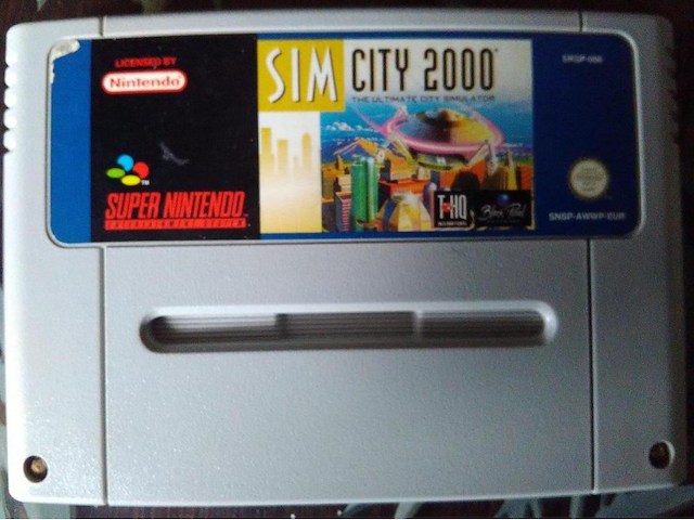 nintendo snes k  sim city 2000 ispr sa slika