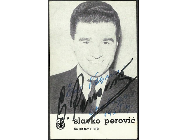 slavko perovic - autogram karta (RTB)