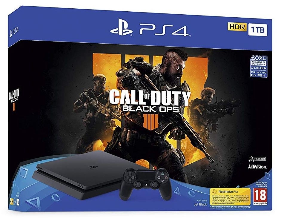 Konzola Playstation 4 1TB Black Slim + Call Of Duty Black Ops 4 Playstation 4