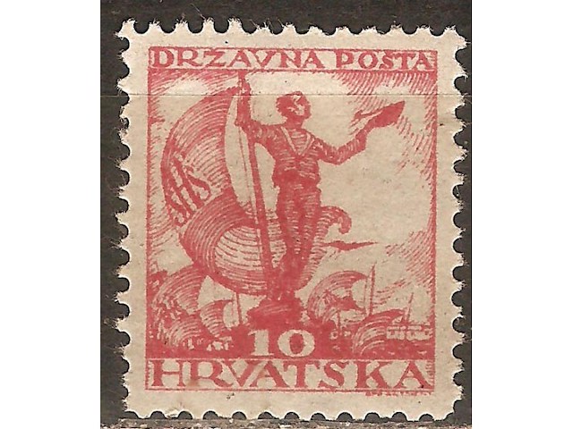 1919 - SHS Hrvatska - mornar  10 fil  MNH