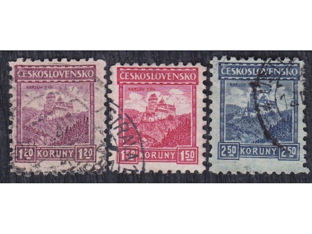 Čehoslovačka 1926 Redovne - Zamkovi, poništeno (o)