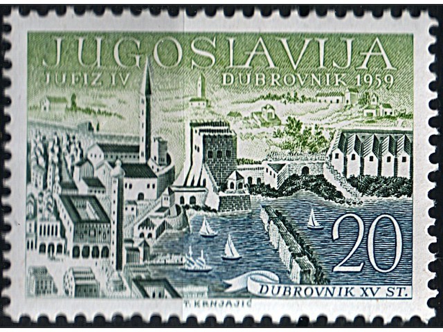 kt216g  24.maj1959  Jugoslavija Mi881 ** 1/1