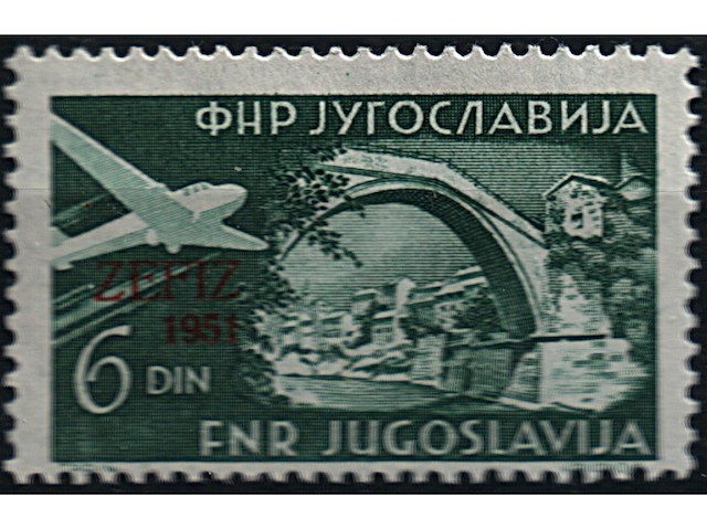 kt216h  16.jun1951  Jugoslavija Mi653 ** 1/1