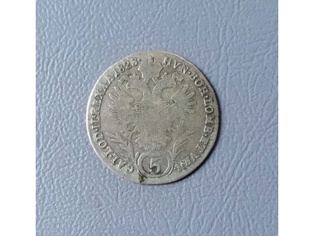 5 KREUZER 1823 A srebro RR