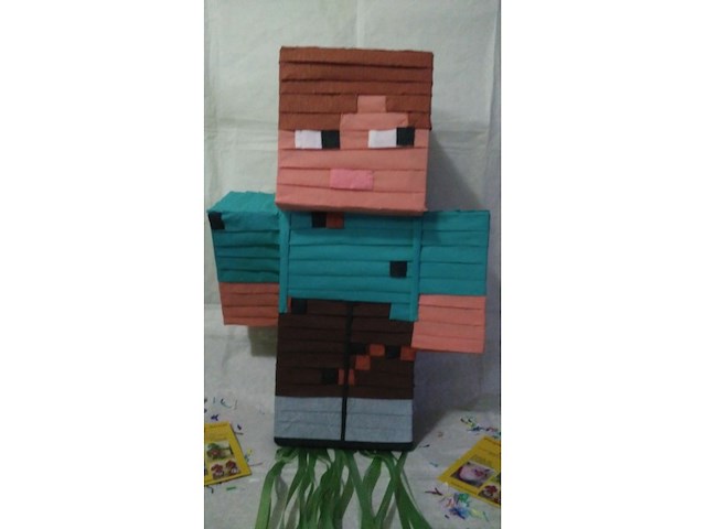 Pinjata Minecraft Steve(pre kupovine kontakt)