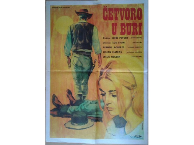 Cetvoro u buri - originalni filmski plakat 1971