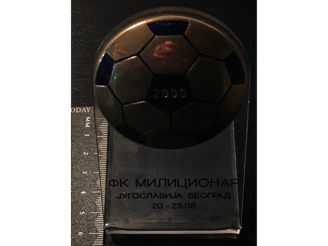 plaketa FK Milicionar Jugoslavija sport fudbal