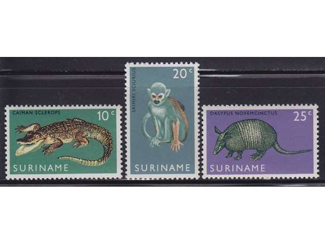 Surinam 1969 Fauna - Životinje, falc (*)