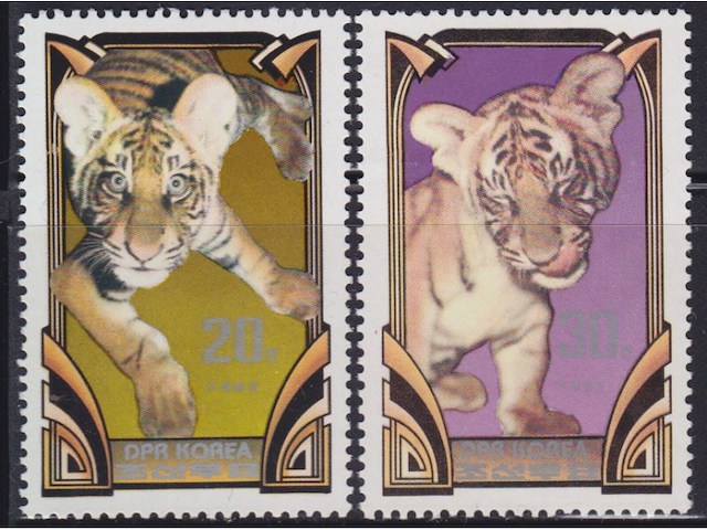 Severna Koreja 1982 Fauna - Tigar, čisto (**)