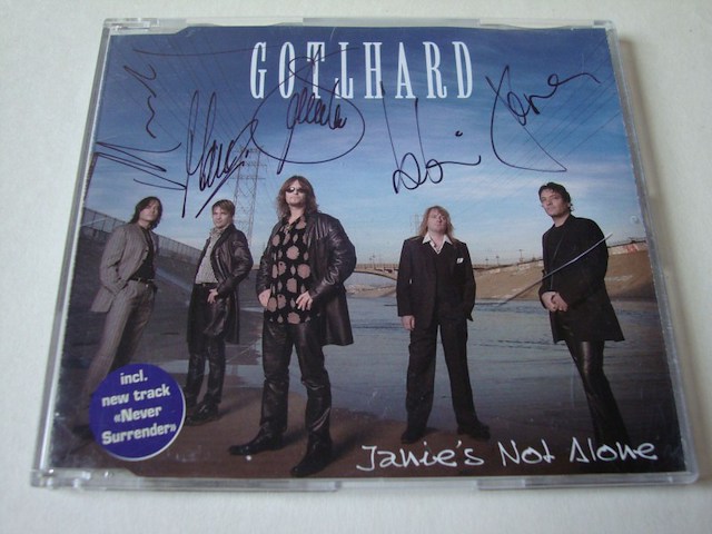 Gotthard - Janie`s Not Alone (Potpisi clanova benda!)