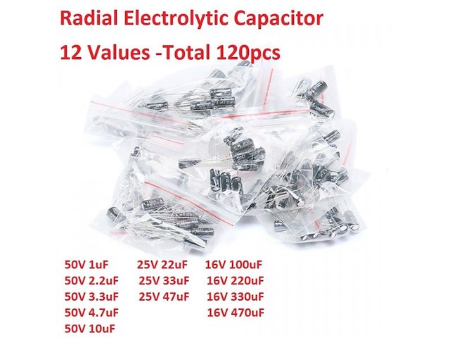 SET ELEKTROLITSKIH KONDENZATORA-120 KOMADA