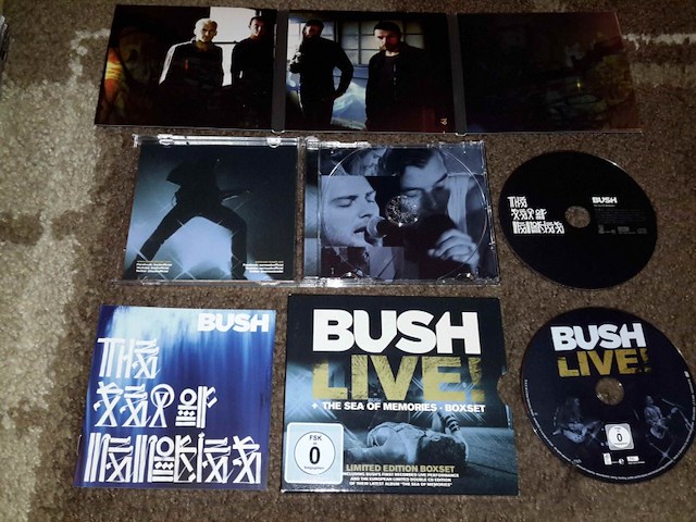 Bush - Live! + The sea of memories 2CDa + DVD , ORIG.