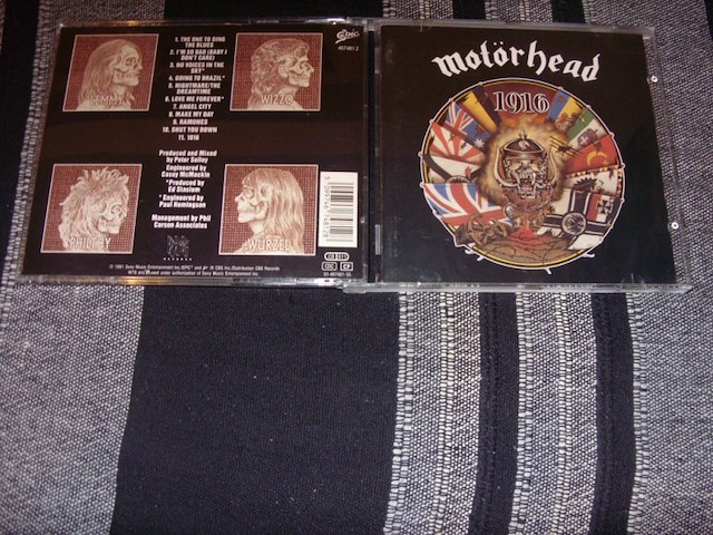 Motörhead ‎– 1916 CD Epic Europe 1991.