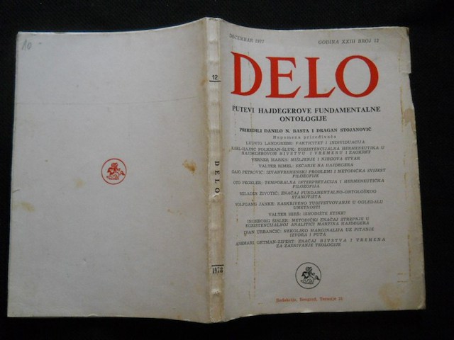 Delo 1977, Putevi Hajdegerove fundamentalne ontologije