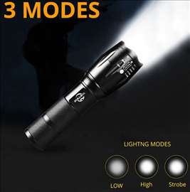 USB Rechargable LED Flashlight 10000 Lumens