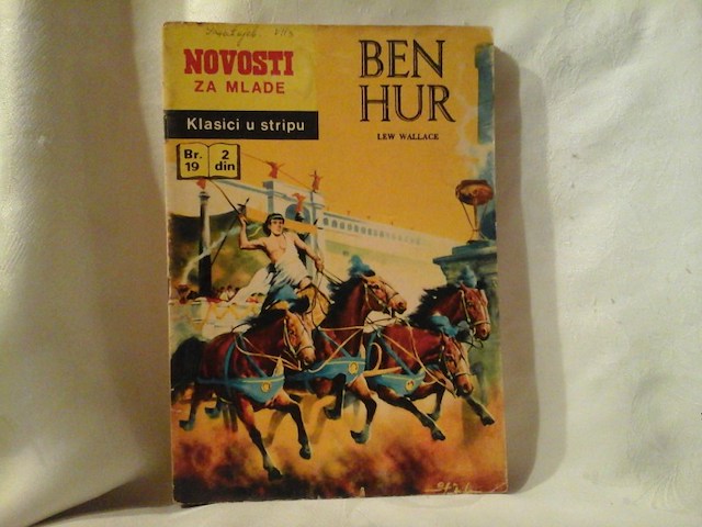 Novosti za mlade klasici u stripu br 19 Ben Hur Lew