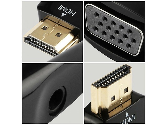 HDMI na VGA video audio adapter konverter