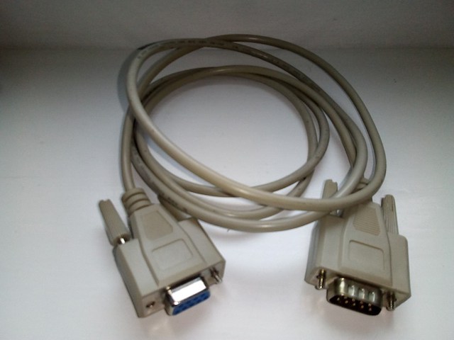 Kabel Serijski DB9  to DB9 m/ž 1,8 m