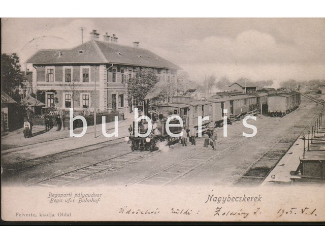 Veliki Bečkerek 1905. Železnička stanica. RETKO!!!