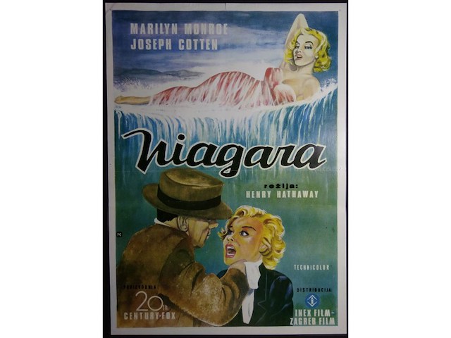 NIAGARA (1953) Merilin Monro FILMSKI PLAKAT