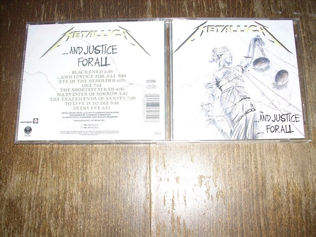 Metallica ‎– ...And Justice For All CD Vertigo Germany