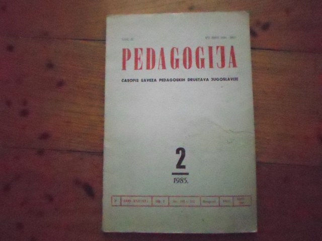 PEDAGOGIJA 2/1985